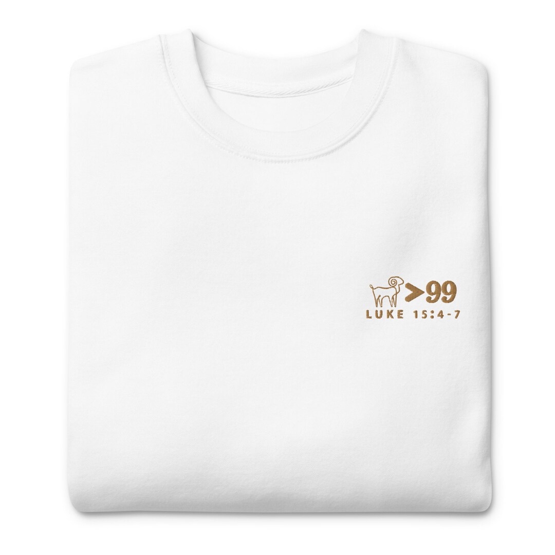 The Lost Sheep Embroidered Sweatshirt | Luke 15 - Etsy