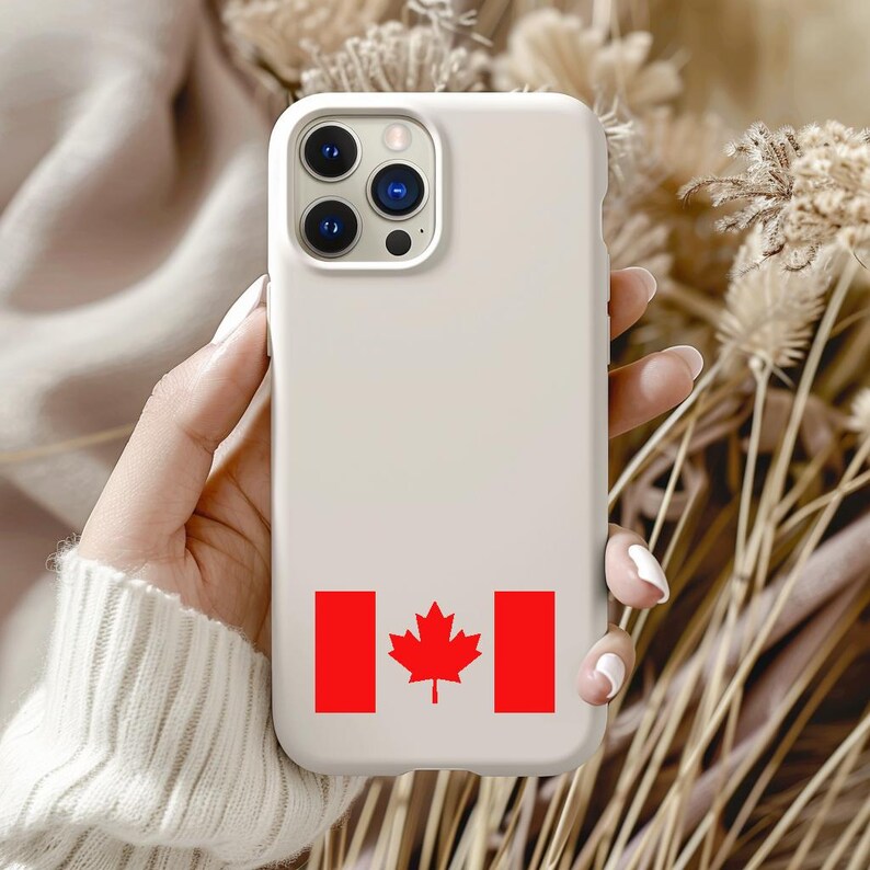 Canadian Flag Vinyl Decal - Etsy