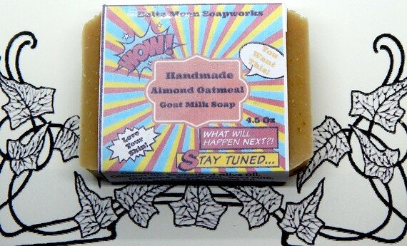 Handmade Almond Oatmeal Goat Milk Soap ready to ship | Etsy