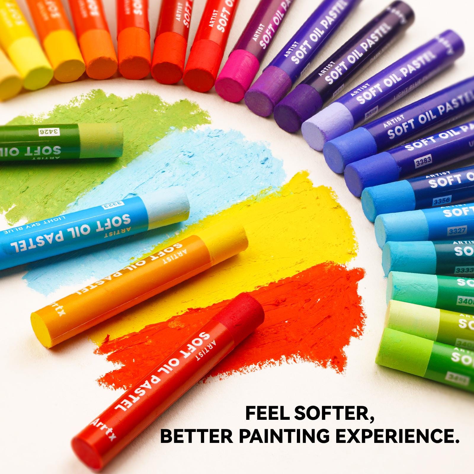 Oil Pastels 48/72 Colors Set | Professional Soft Oil Crayons for ...