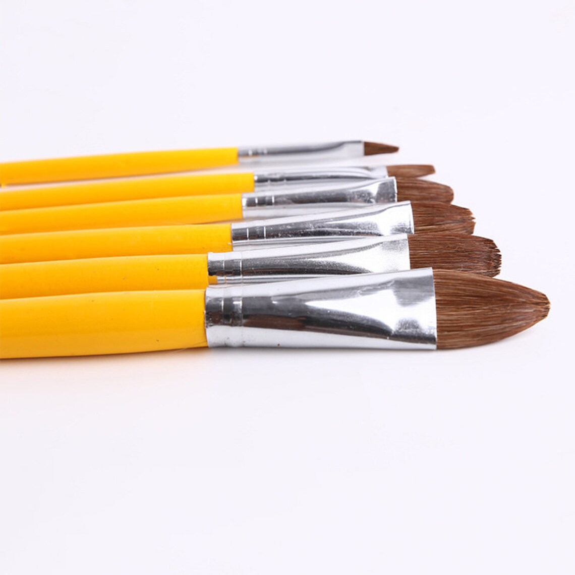 Premium 6-piece Art Brush Set Artist Brushes for Watercolor, Acrylic ...