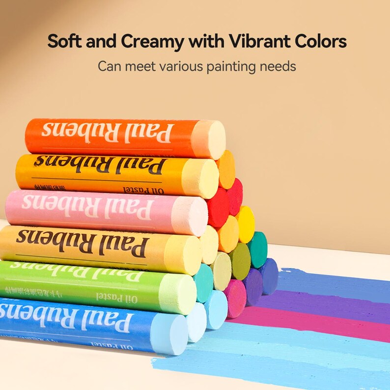 72 Colors Oil Pastels Set | Professional Soft and Vibrant Crayons for ...