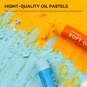 Oil Pastels 48/72 Colors Set | Professional Soft Oil Crayons for ...