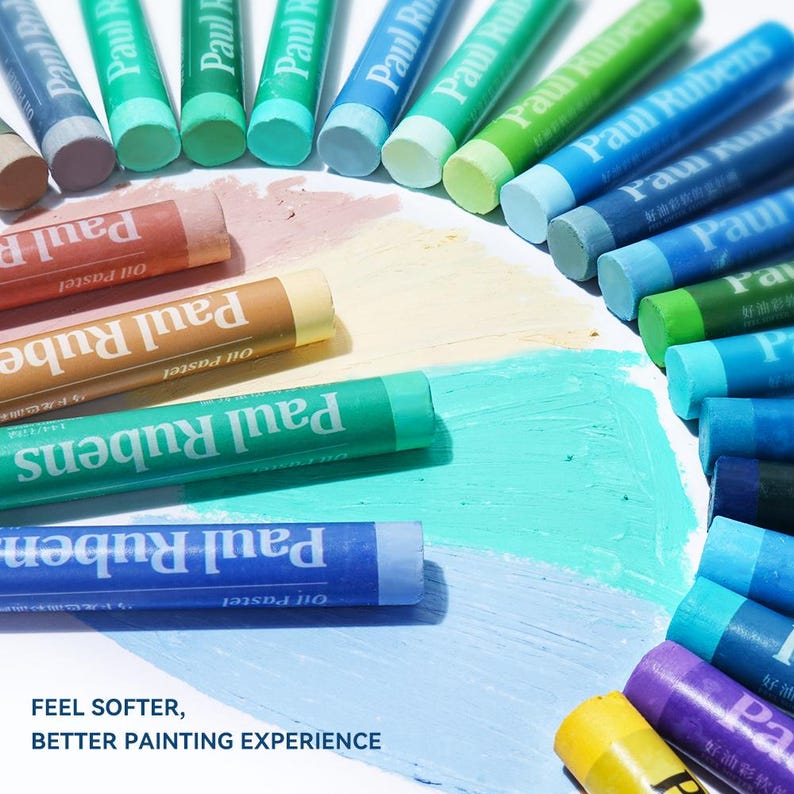 Soft Oil Pastels | 72 Colors | Non-toxic Oil Pastels for Artists | High ...
