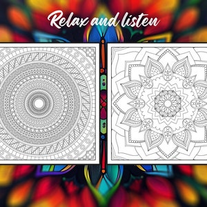 Mindful Mandala Patterns: Coloring Pages for Adults With Relaxation ...