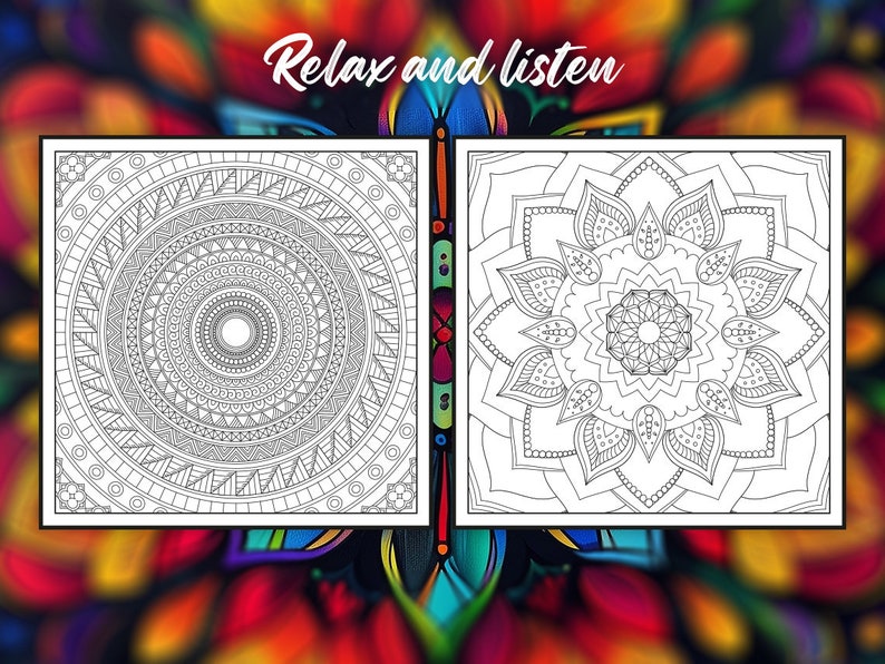 Mindful Mandala Patterns: Coloring Pages for Adults With Relaxation ...