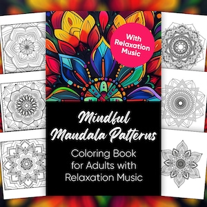 Mindful Mandala Patterns: Coloring Pages for Adults With Relaxation ...