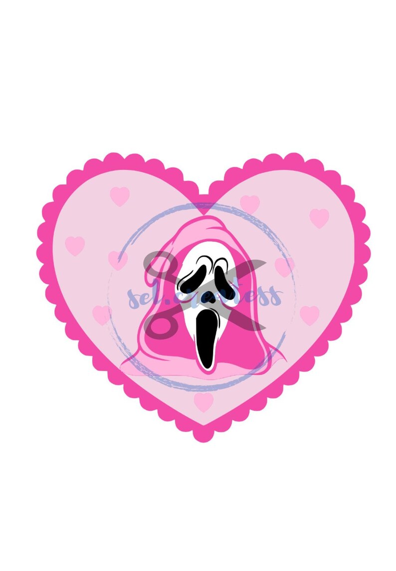 Pink Scream Heart Svg - Etsy
