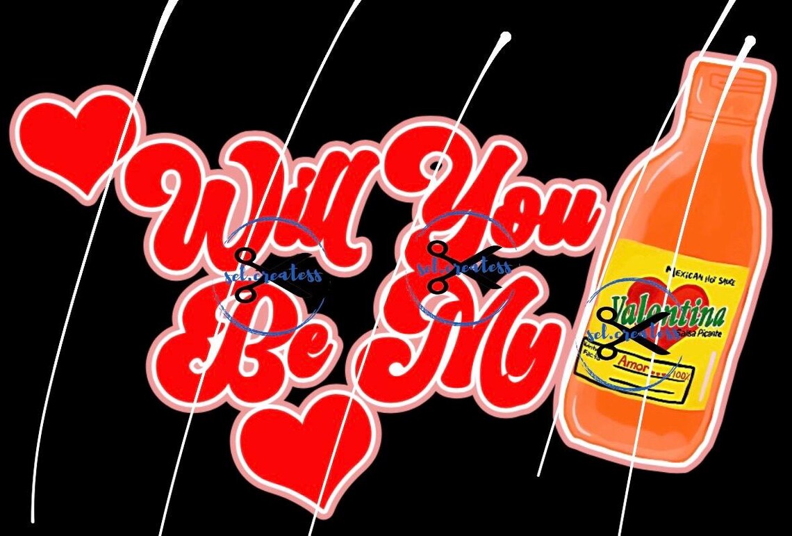 Will You Be My Valentina SVG - Etsy