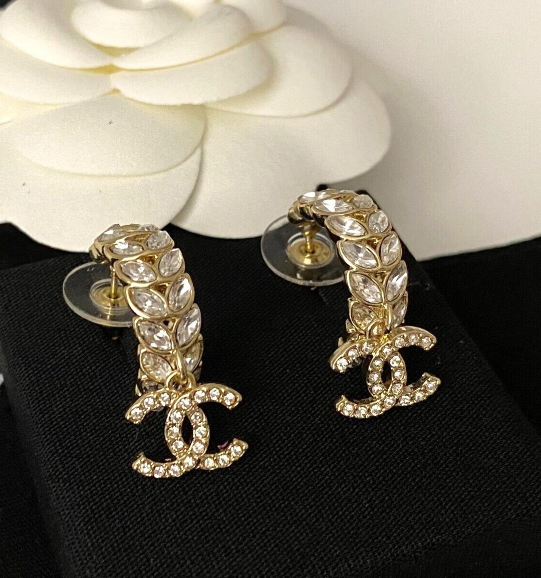 Authentic Vintage Chanel Earrings - Etsy