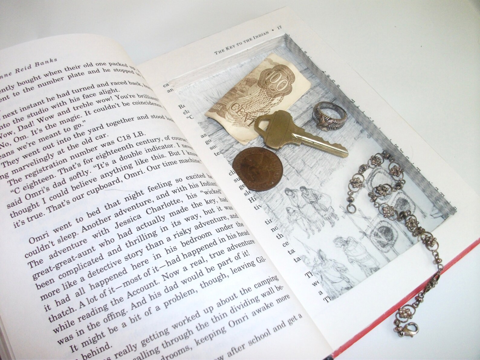 Hollow Book Safe Key to the Indian Secret Stash Compartment - Etsy