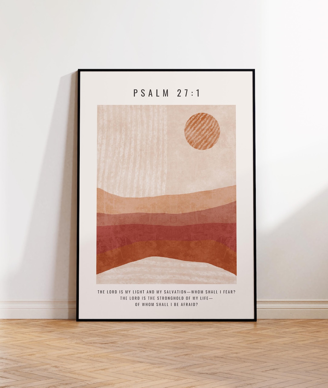 Psalm 27:1, Bible Verse Wall Art, Bible Verse Poster, Scripture Art ...