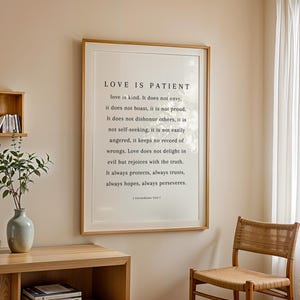 Christian Wall Art, Minimalist Christian Home Decor, Bible Verse Poster ...