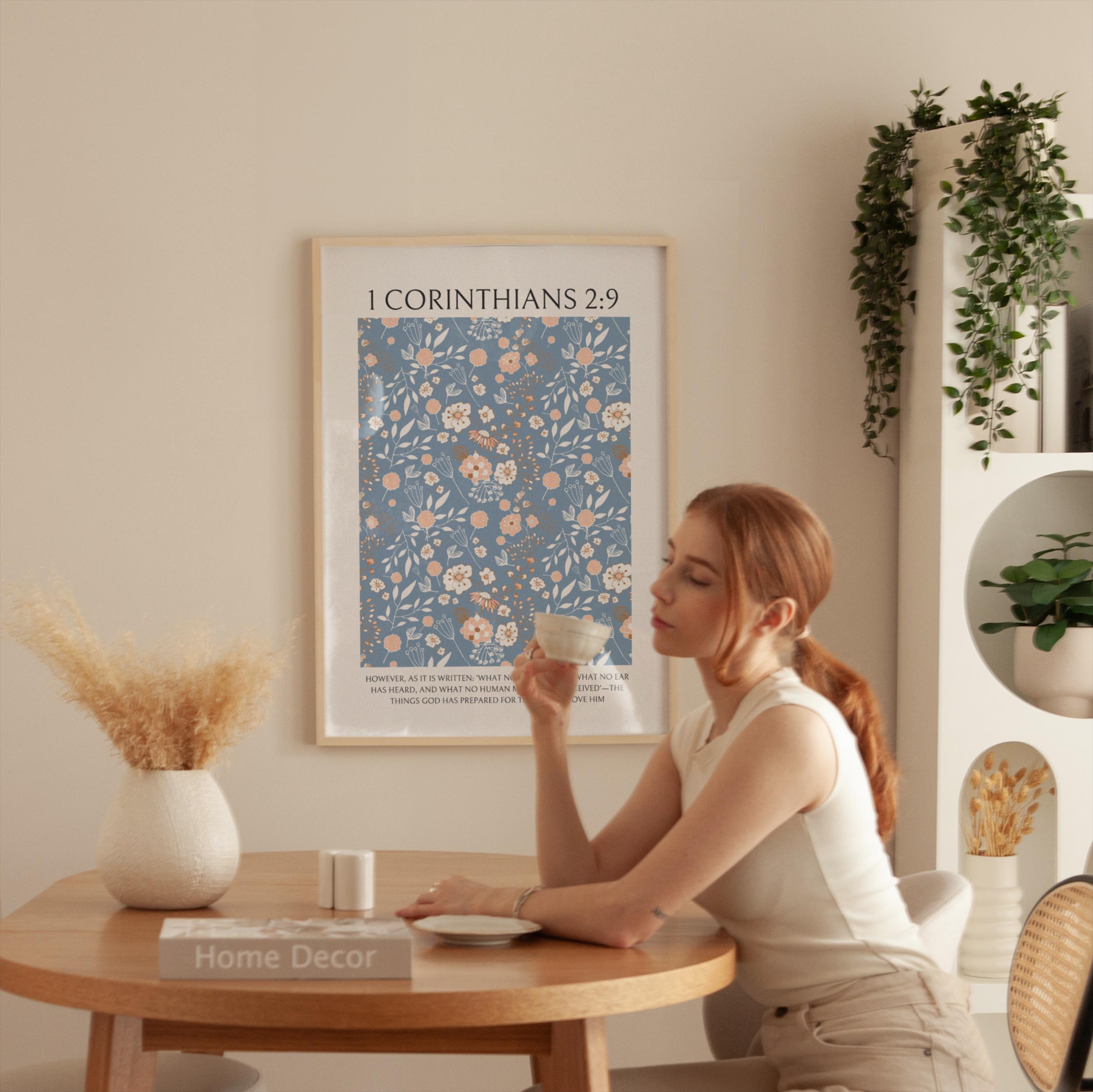 Neutral Christian Wall Art, Floral Christian Wall Decor, Modern ...