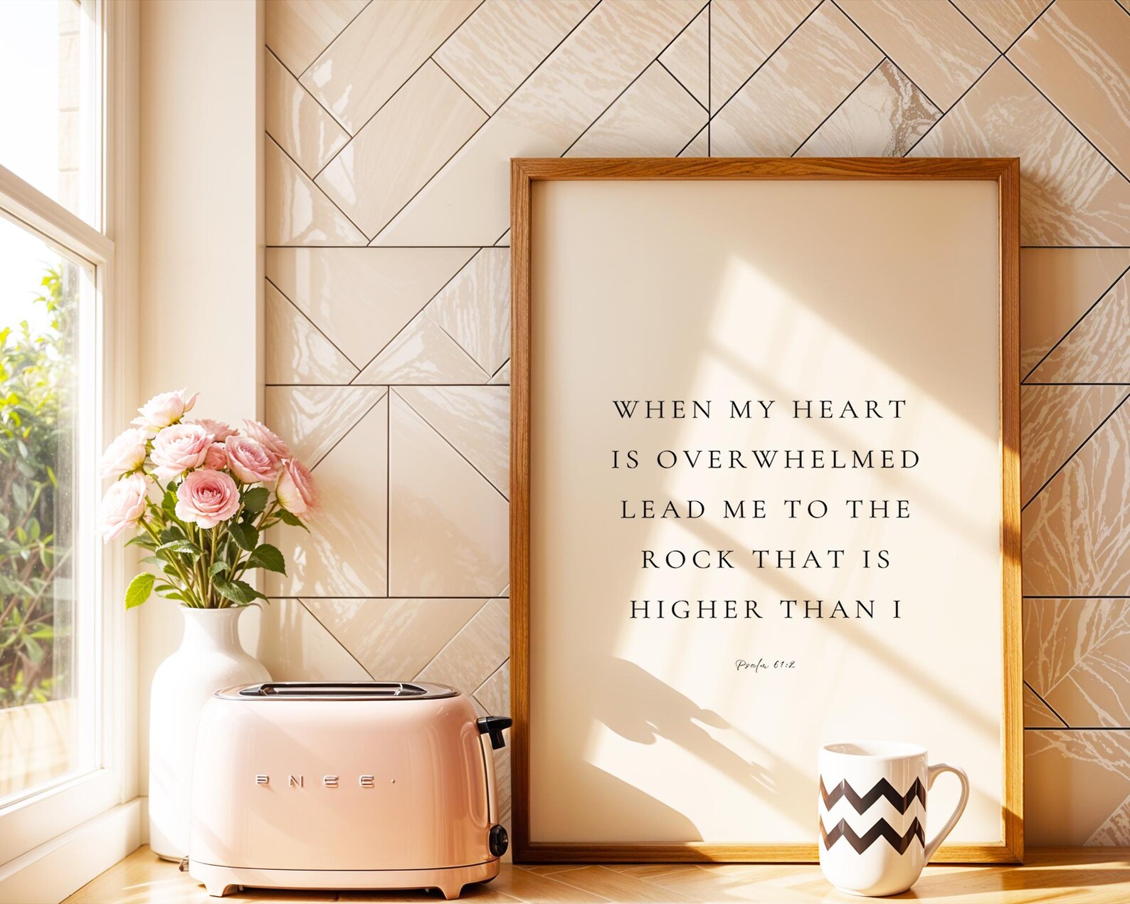 Psalm 61:2 Lead Me to the Rock That is Higher Than I Scripture Art ...