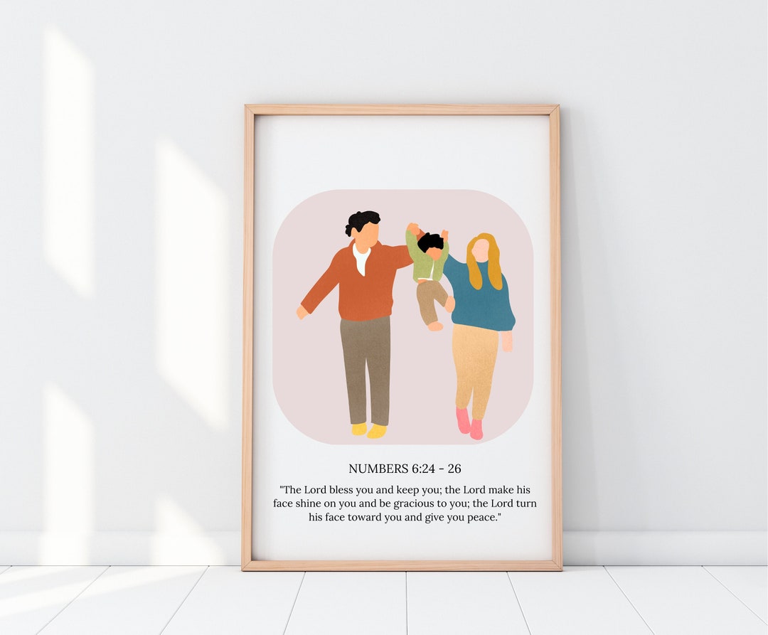 Family Scripture Art: Printable Portraits Infused With Inspirational ...