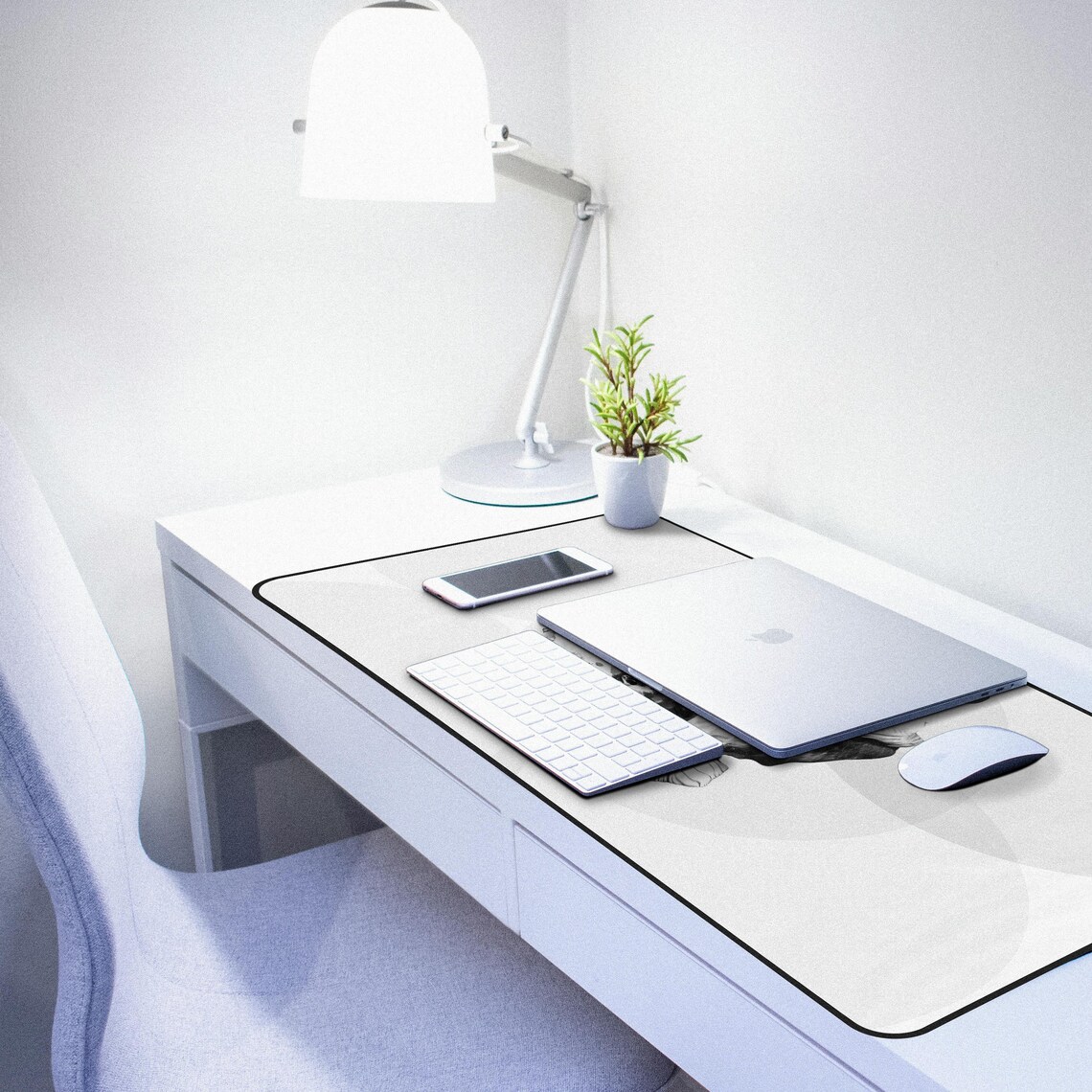 Koi Fish Desk Pad Three Sizes Available, Zen Art Desk Mat, Work From ...