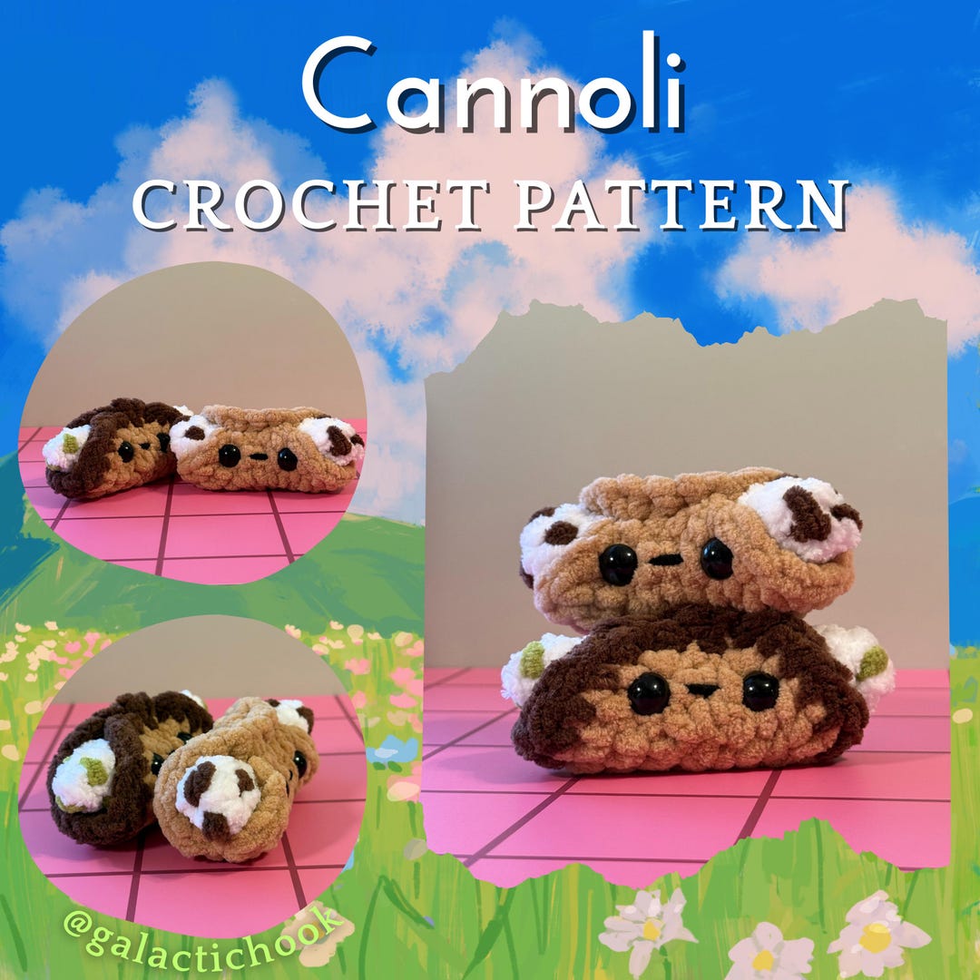 Cannoli Crochet Pattern - Etsy