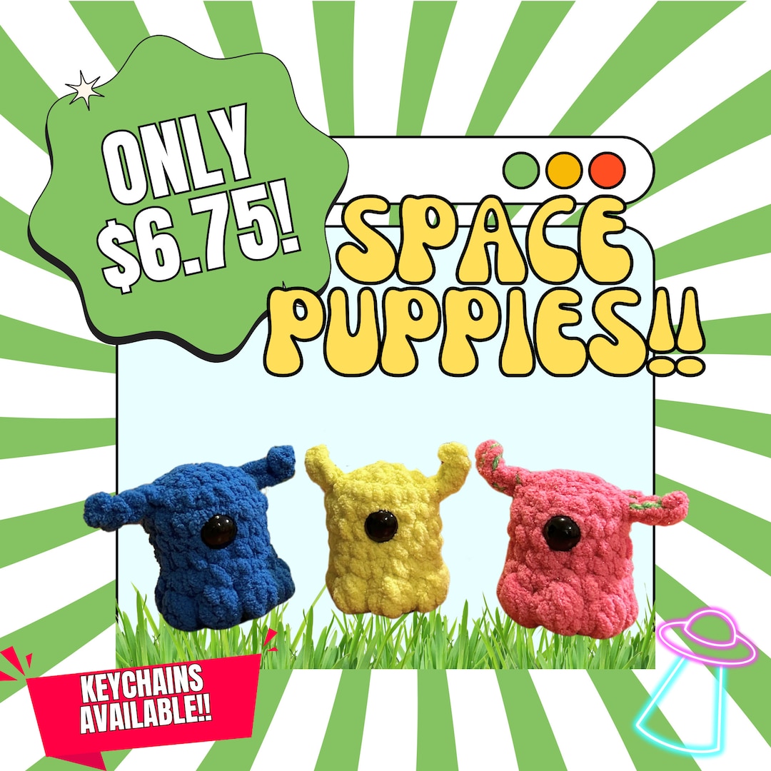 Super Space Puppies Handmade Plushies - Etsy