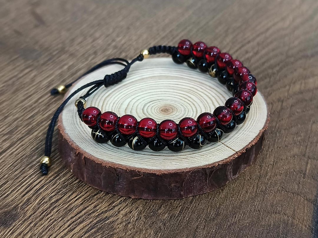 Red Ronin - Samurai Bracelet Men – Bushido Warrior Bracelet, Ninja ...