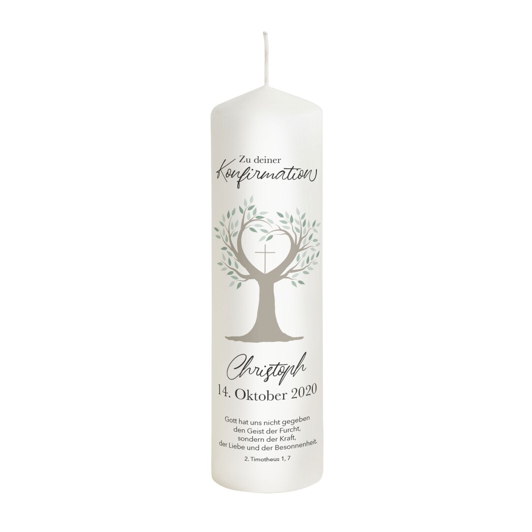 Confirmation Candle Tree of Life Personalized - Model Christoph ...