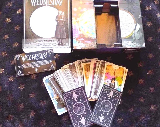 Wednesday Addams Card Game | 71 Cards | Booklet & Box | PRE-OWNED - Etsy