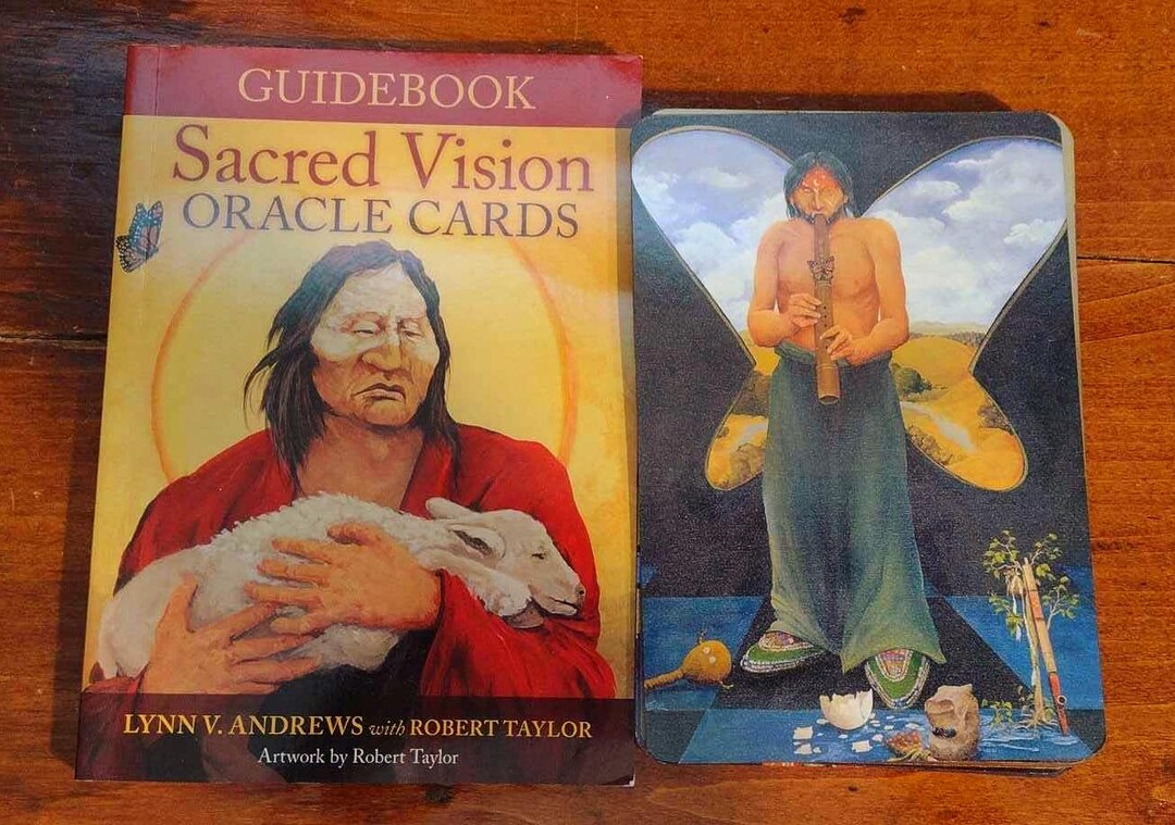 Sacred Vision Oracle Cards | 29 Cards | Guide Book | No Box | PRE-OWNED ...