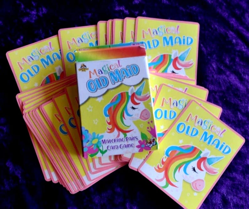 Magical Unicorns Old Maid Deck | Mystical Fairies | OUT OF PRINT | Pre ...