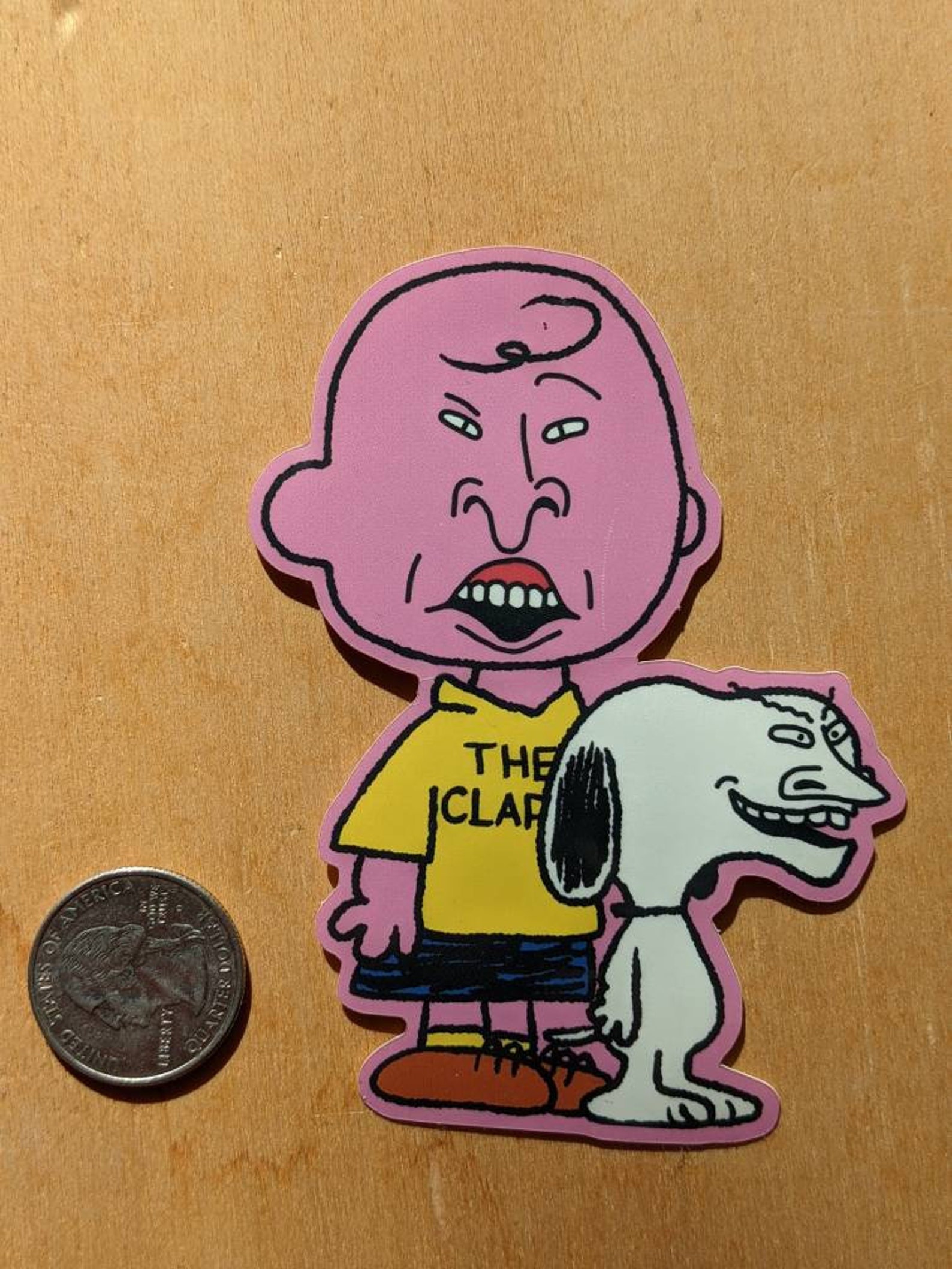 Peanuts and Butthead - Die-cut Vinyl Punk Cartoon Mashup Sticker 3x4 ...