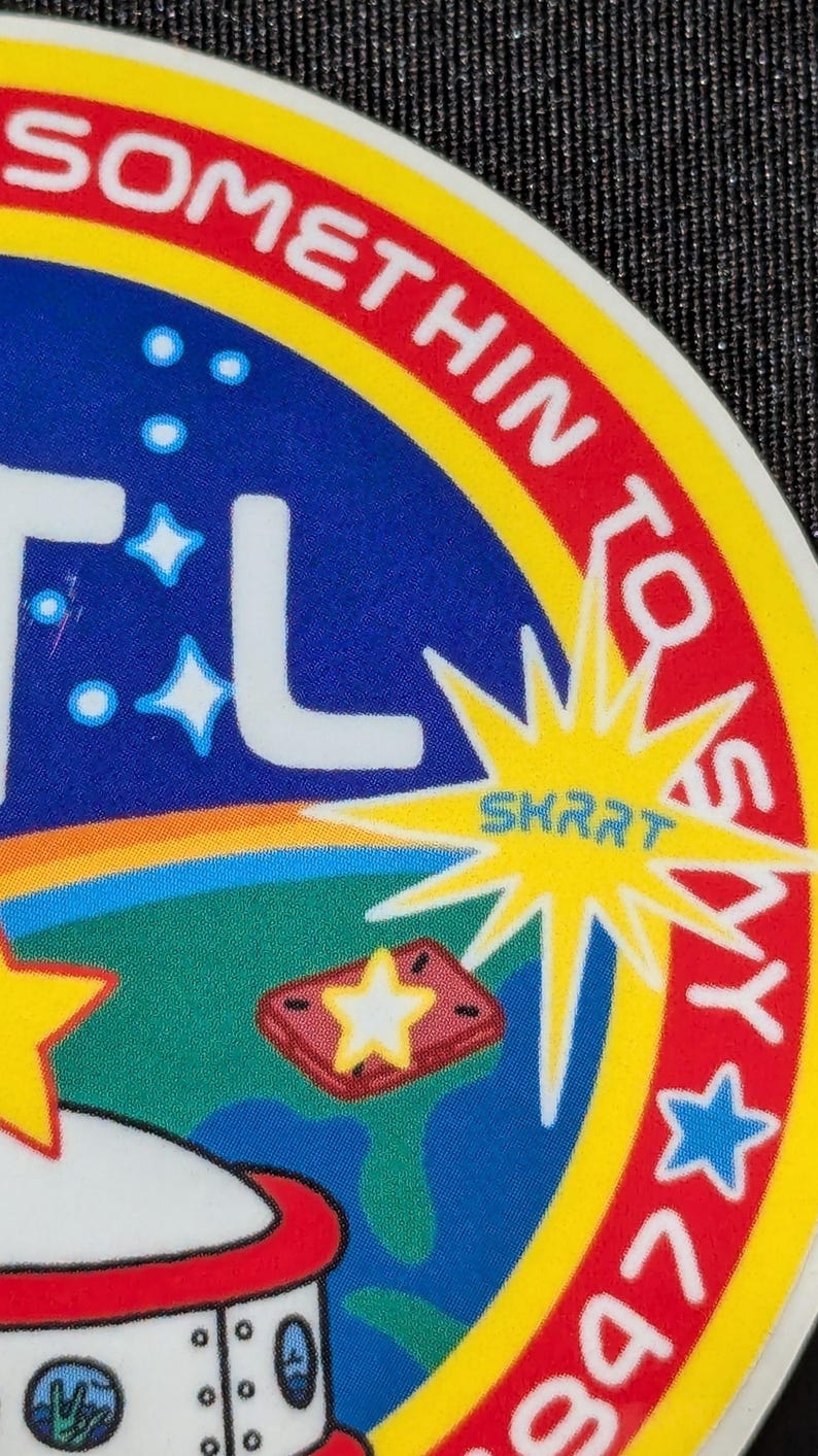 ATL UFO - Die-cut Vinyl Atlanta NASA Spaceship Patch Sticker - 3x3.25 ...