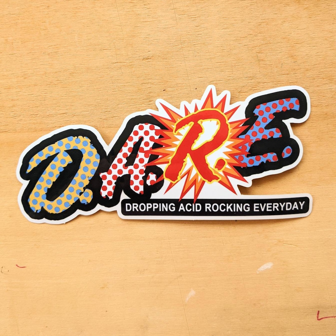 D.A.R.E. - Die-cut Anti-reagan Pro-drug Vinyl Sticker 6x2.8 Inches ...