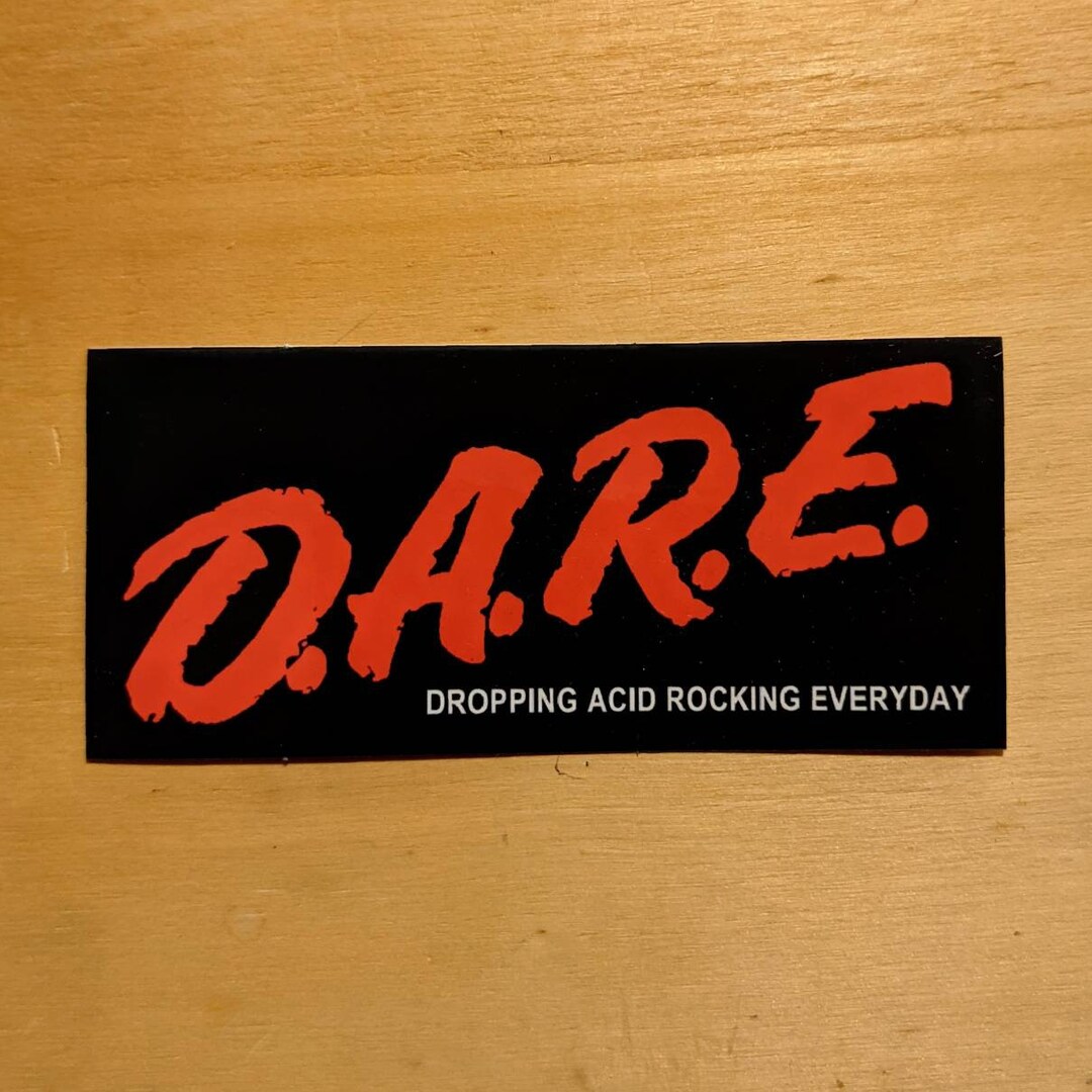D.A.R.E. War on Drugs Veteran Vinyl Sticker 4.4x2 Inches Anti-reagan ...