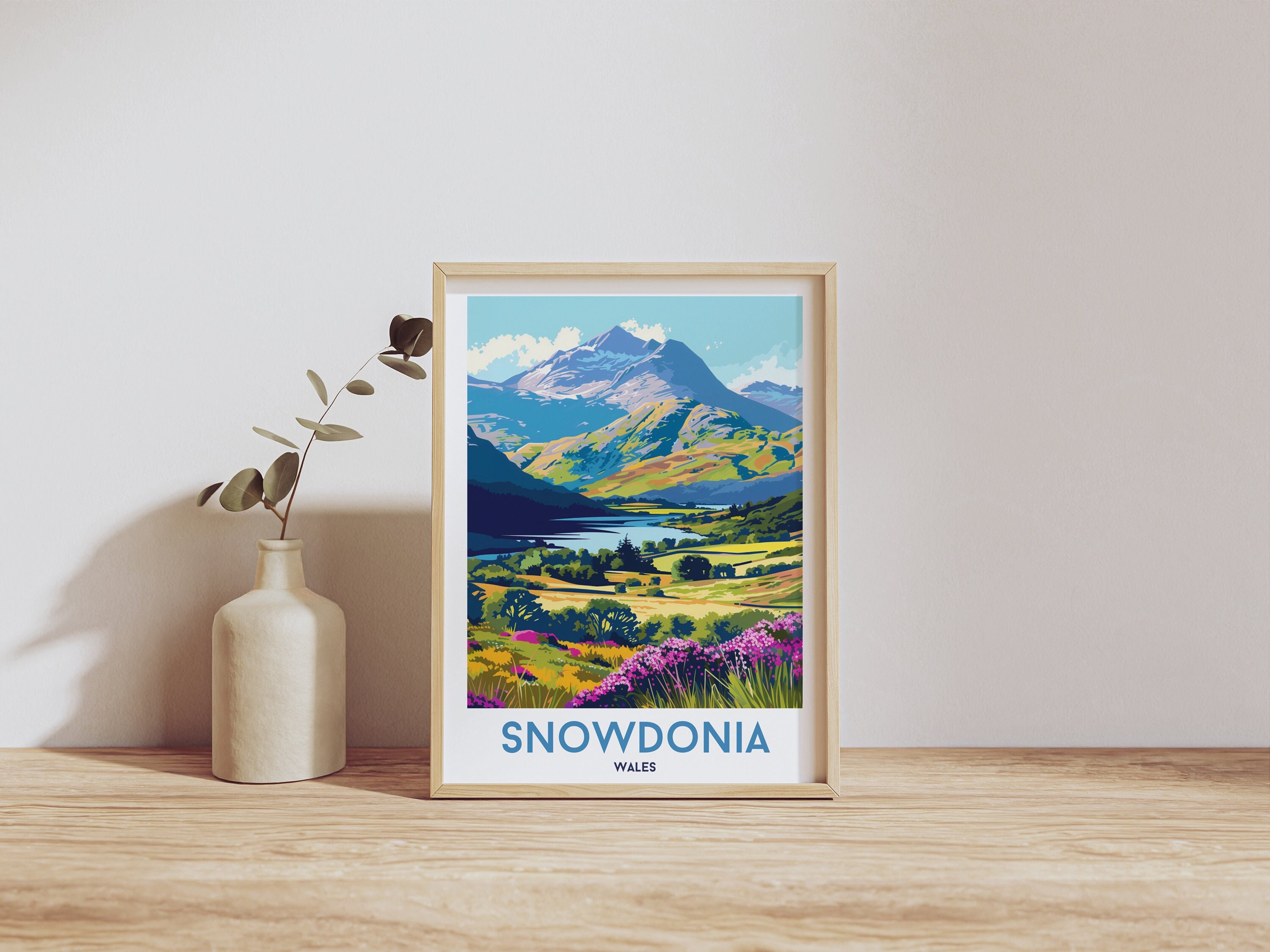 Snowdonia Travel Print, Snowdonia Art, UK Travel Print, Wales Print ...