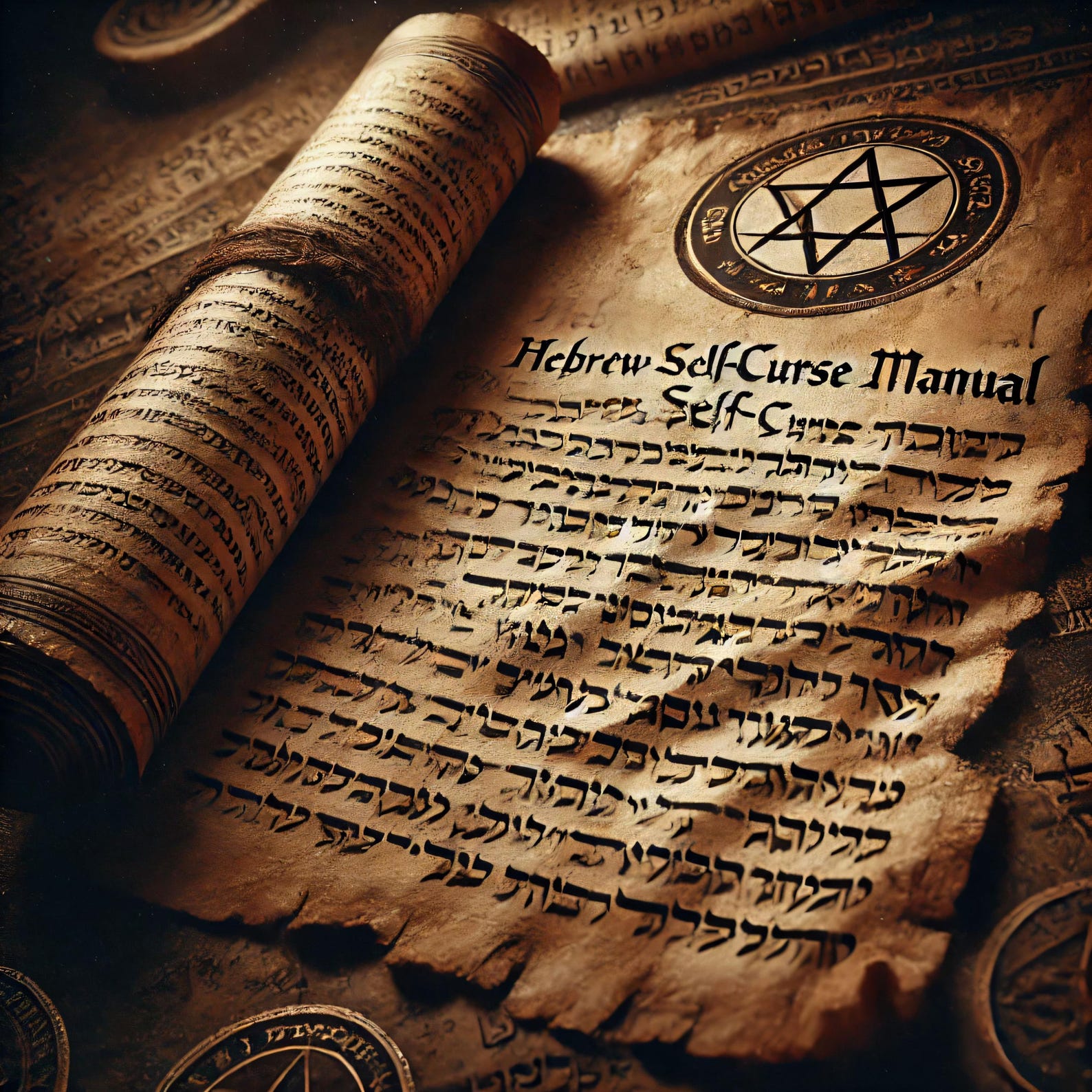 Hebrew Self-curse Manual | Original Hebrew Text + Translation | Dark ...