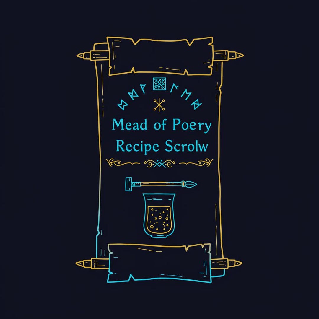 Norse Gods Mead of Poetry Recipe Scroll: Pagan Grimoire for Heathen ...