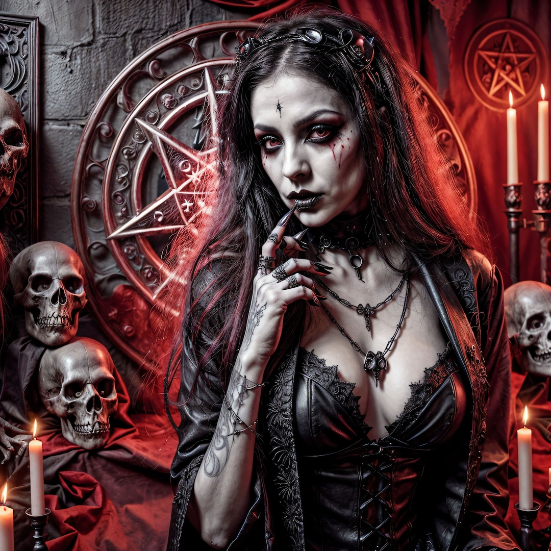 Dark Magnetism Lust Ritual: Occult Seduction Spell for Wicca, Black Magic Witch, Underworld ...