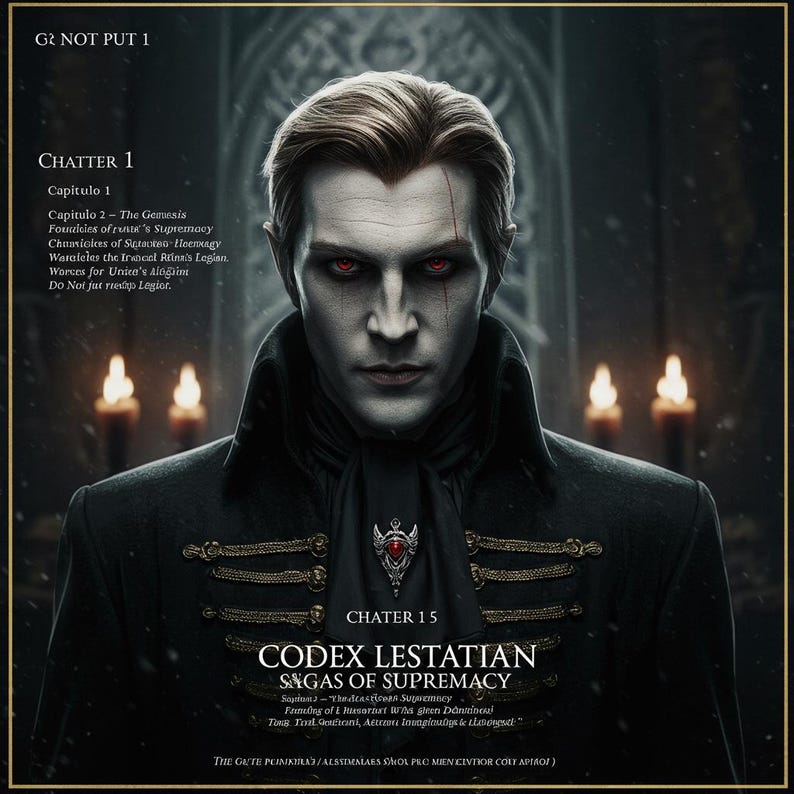Lestat Vampire Lore | Gothic Dark Fantasy & Immortal Bloodline Study ...