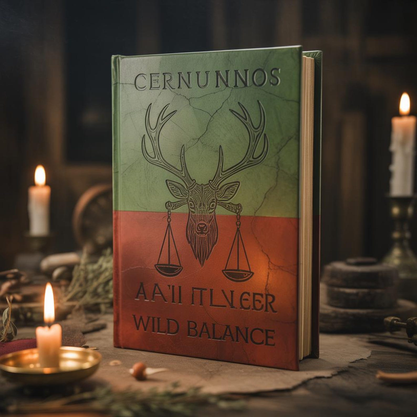 Cernunnos Antler Grimoire | Wild Balance & Harmony in Celtic Grove ...