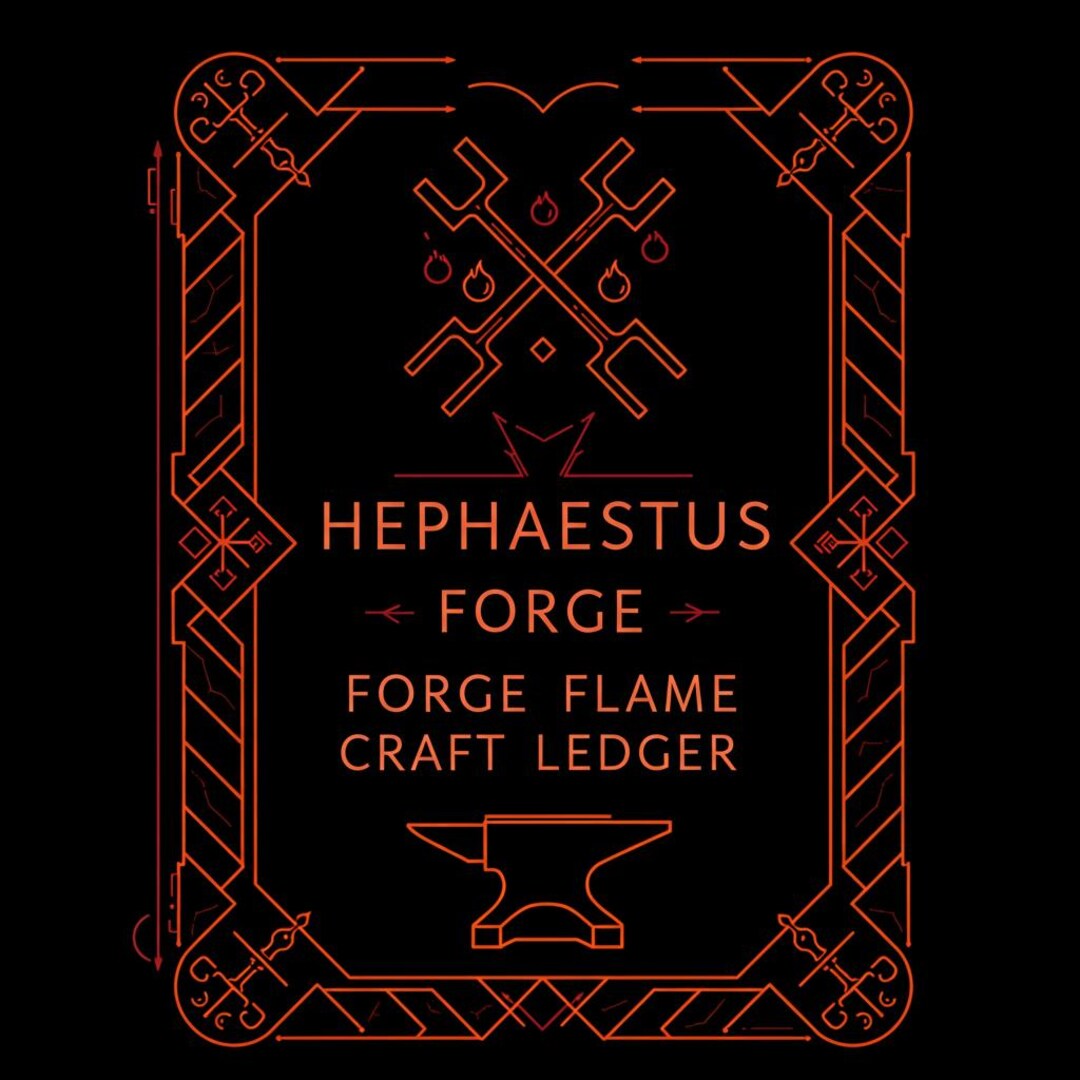 Hephaestus Grimoire: Greek God Forge Flame Craft Ledger for Pagan ...