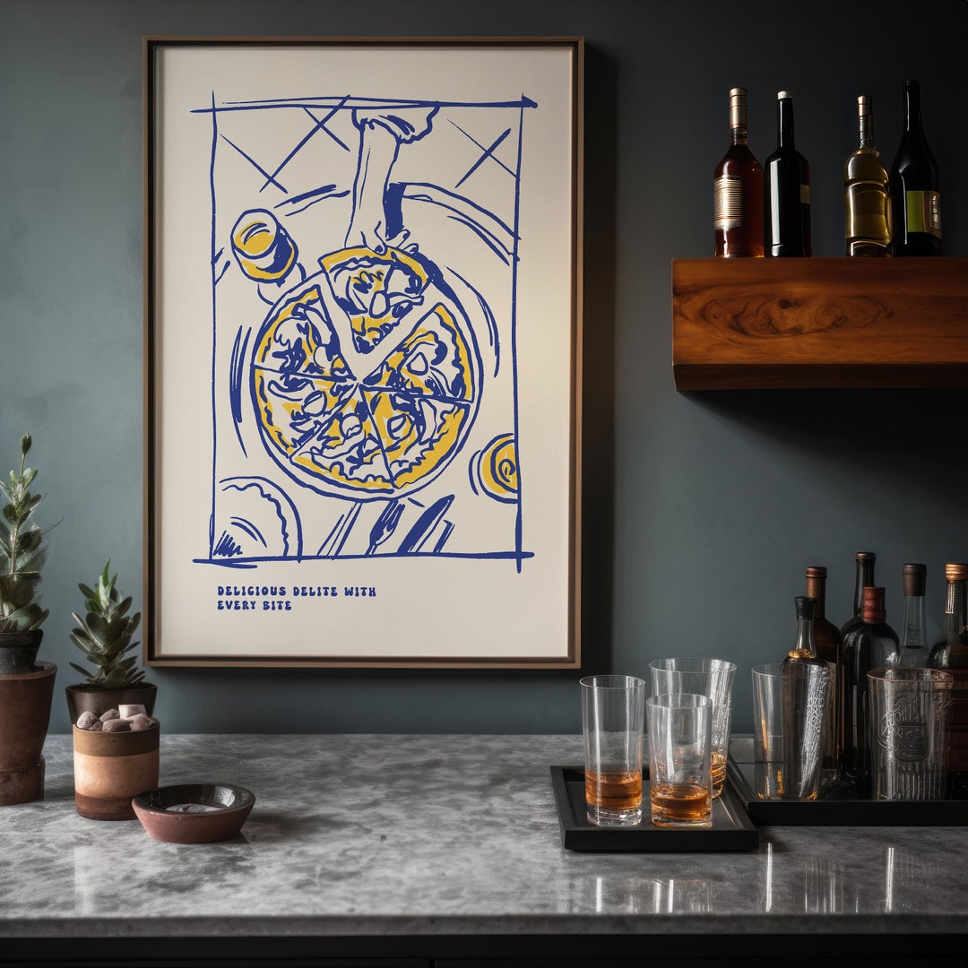 Delicious Delite With Every Bite Poster Funny Foodie Posters - Etsy