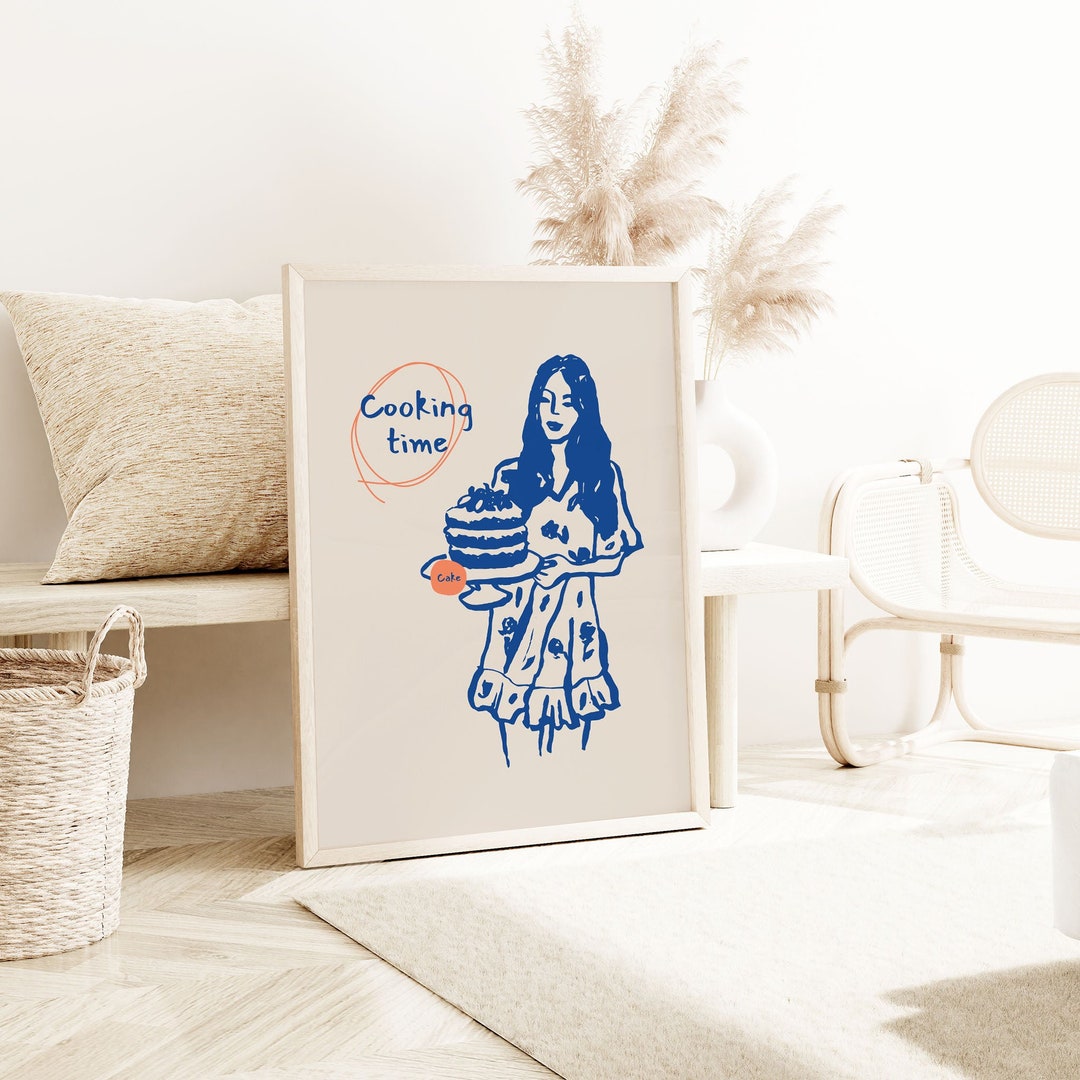 Cooking Time Poster Funny Foodie Posters - Etsy