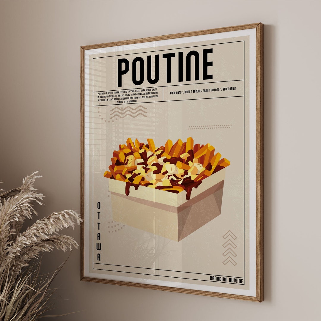 Poutine Poster World Cuisine Poster Collection Kitchen Poster ...