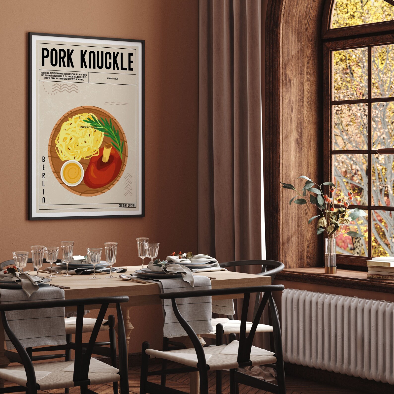 Pork Knuckle Poster World Cuisine Poster Collection Kitchen Poster ...