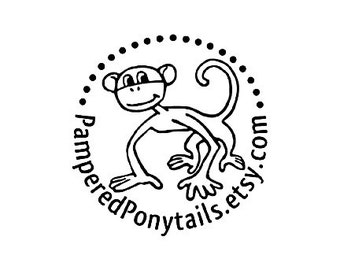 Monkey rubber stamp | Etsy