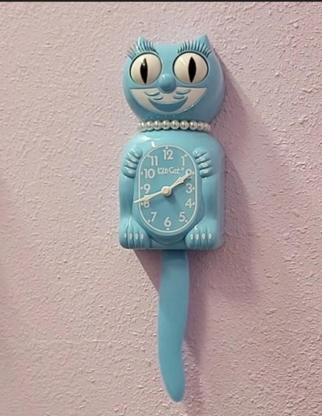 Sky Blue Lady Kit-cat Klock Clock Super Rare FREE US SHIPPING and ...