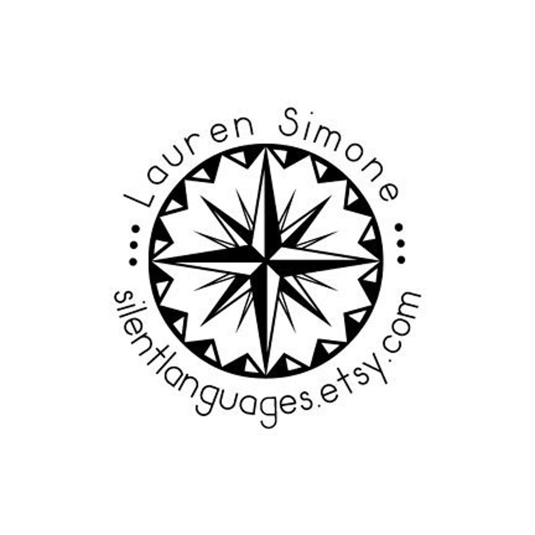 Custom Compass Rose Rubber Stamp - Etsy