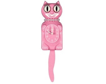 Pink Satin Kitty-cat Kit-cat Clock Kat Klock FREE US SHIPPING and ...