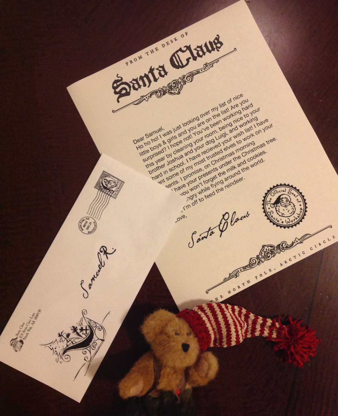 North Pole Santa Postmark for Christmas Rubber Stamp Postal - Etsy