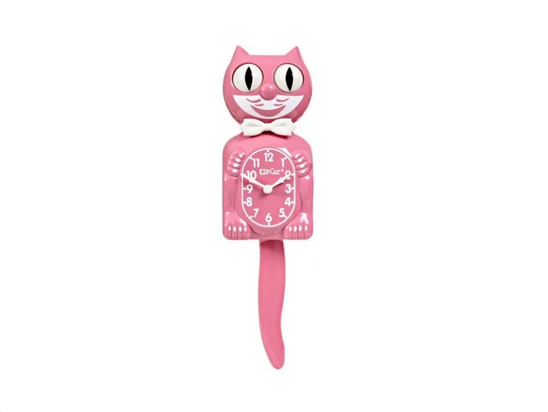 Limited Edition Pink Satin Kit Cat Klock Clock FREE US SHIPPING - Etsy