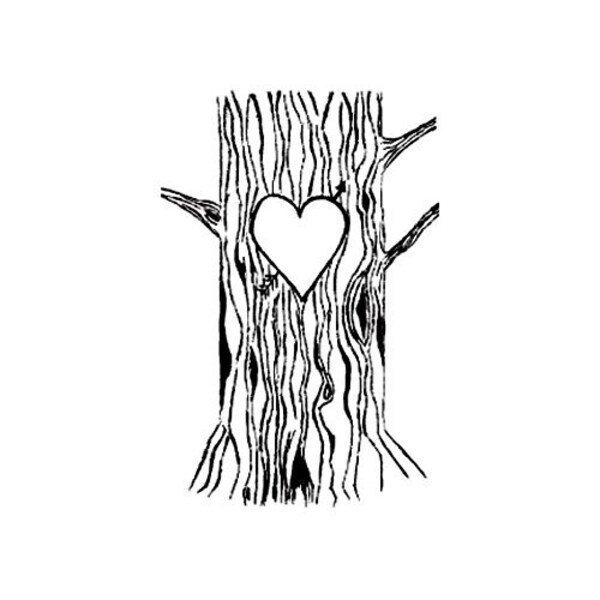Tree Rubber Stamp - Etsy